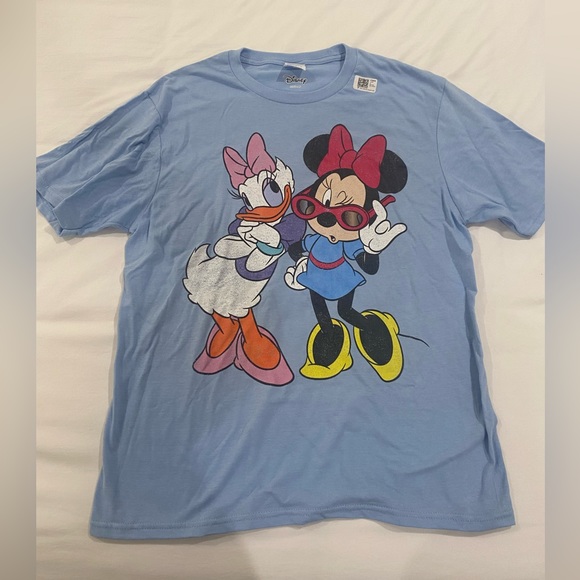 Disney | Tops | Disney Powder Blue Tshirt Minnie And Daisy Mens Size M ...